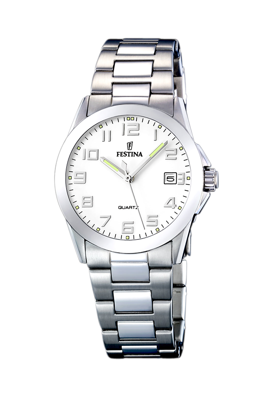 Festina Chile | Reloj F16377/2 Festina Blanco Mujer Acero Clasico ...